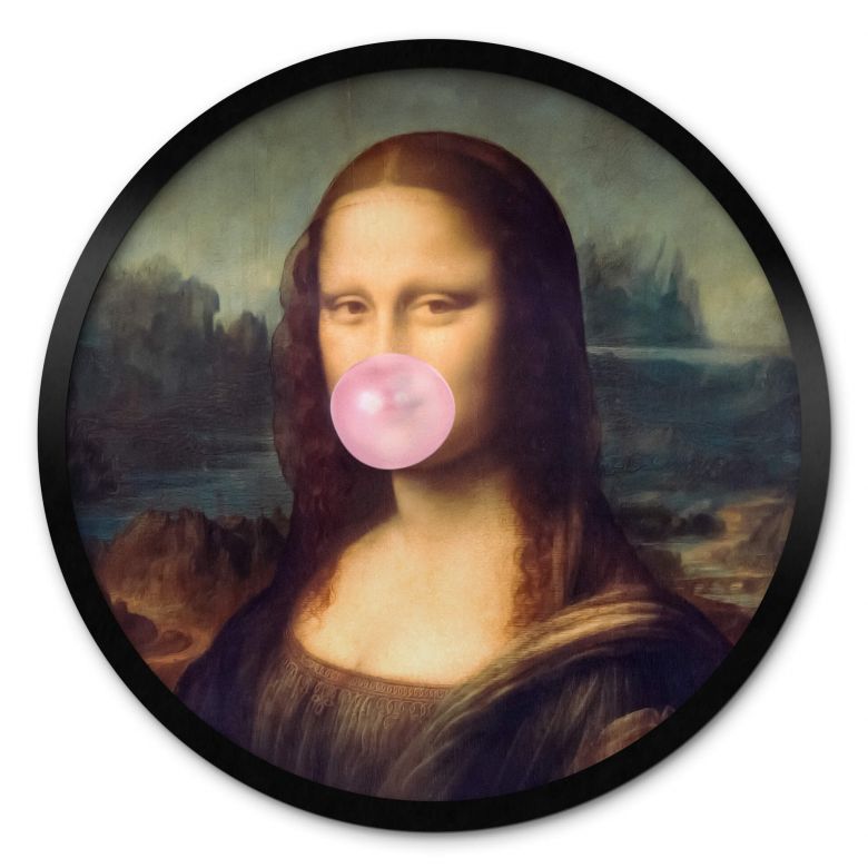 Poster Taudalpoi - Mona Lisa Eating Gum | wall-art.nl