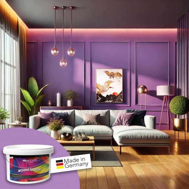 Wandfarbe für Innen matt WALLCOVER Colors Lila | wall-art.de