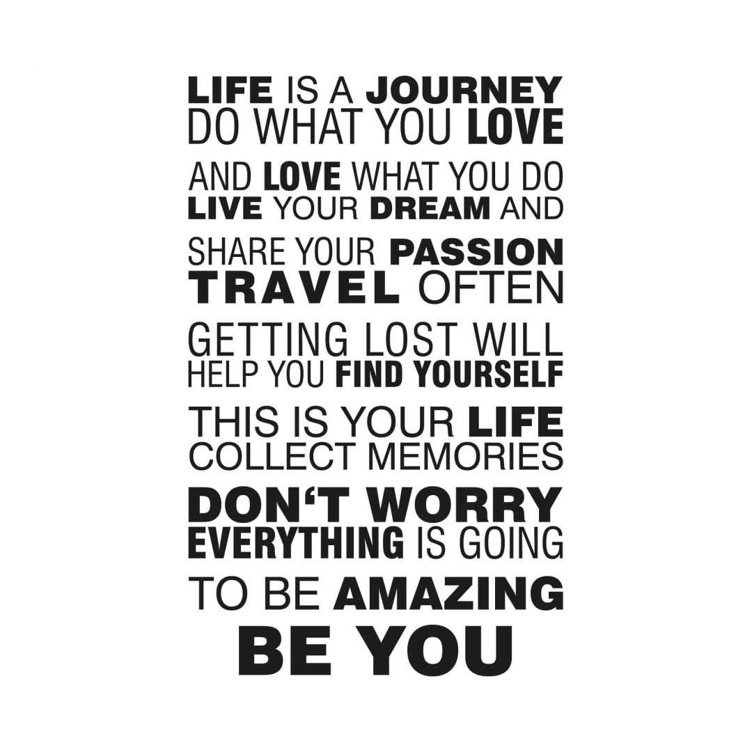 Life is a Journey... - Stairs Wall Sticker | wall-art.com