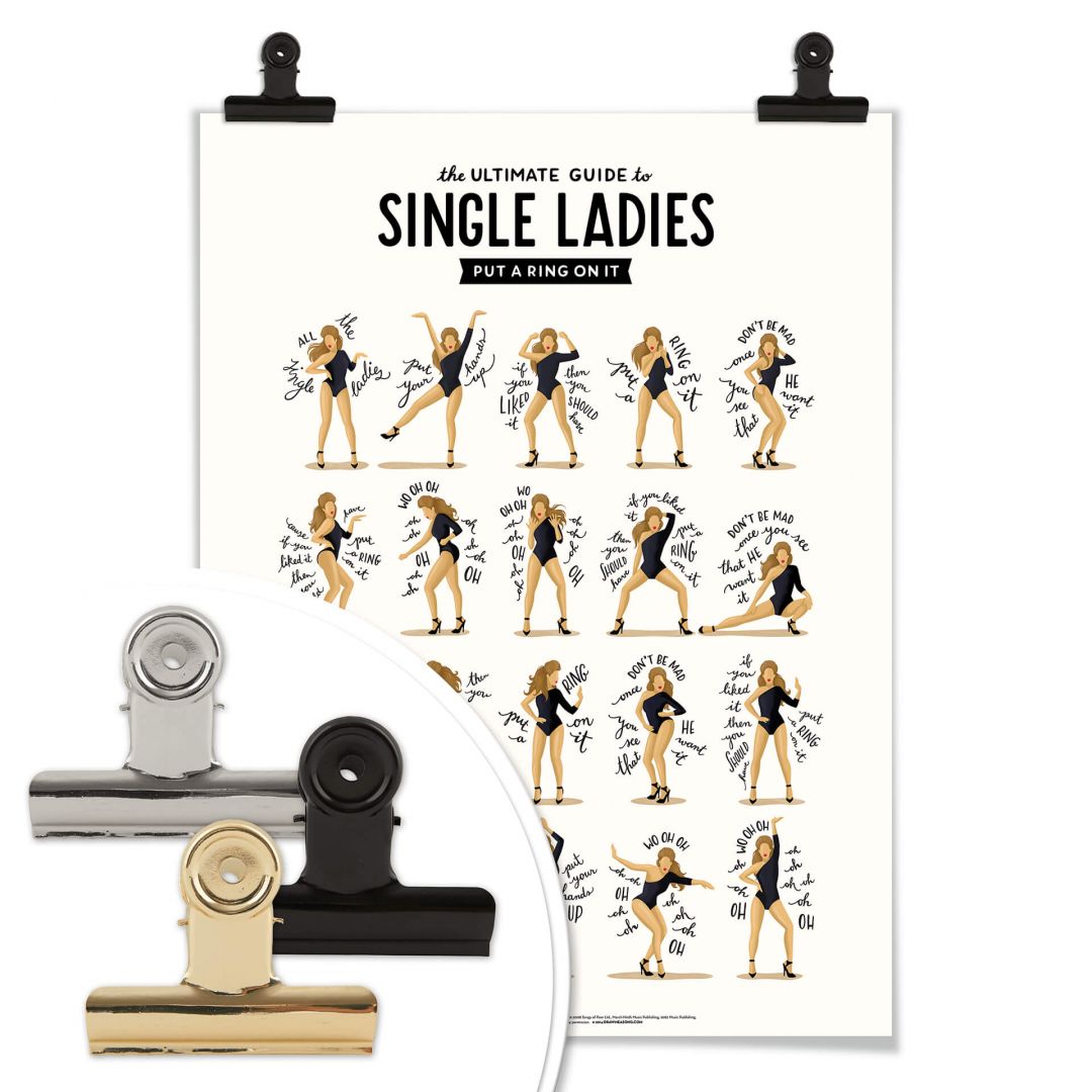 Poster Tohmé - Single Ladies | wall-art.de